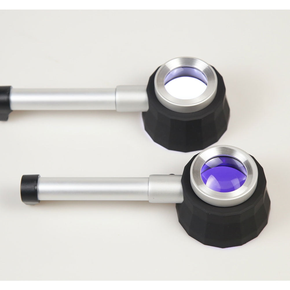 Zcyifa 1PC 30X Handheld Magnifying Glass with LED and Scale Portable ...