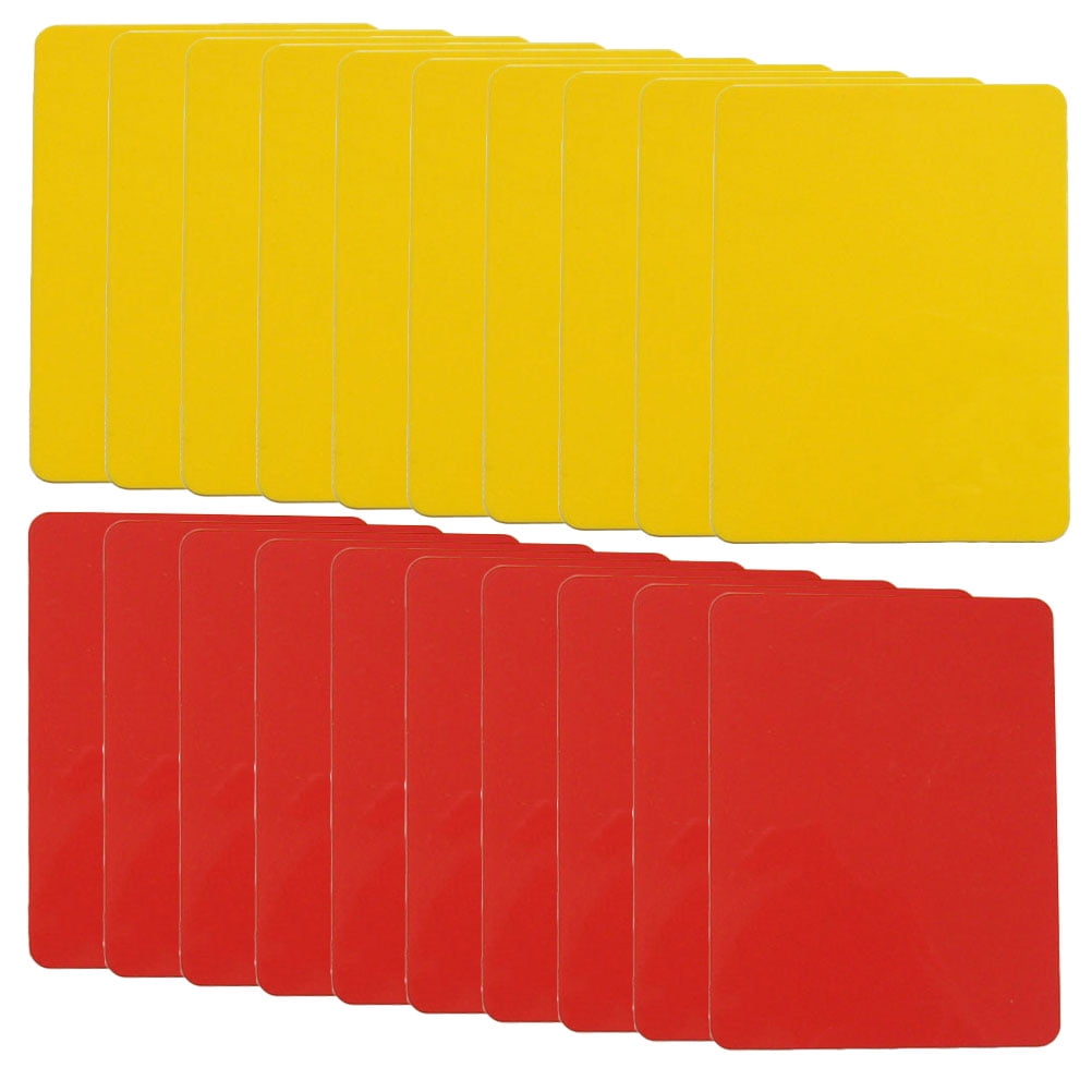 Zcyifa 20Pcs Standard Referee Penalty Cards for Sports Game Officials ...