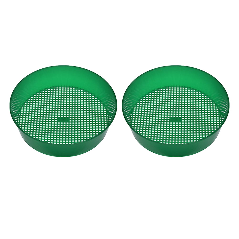 Zcyifa 2pcs Garden Sieve Soil Riddle Mesh Filter Sifter Bonsai Tool ...