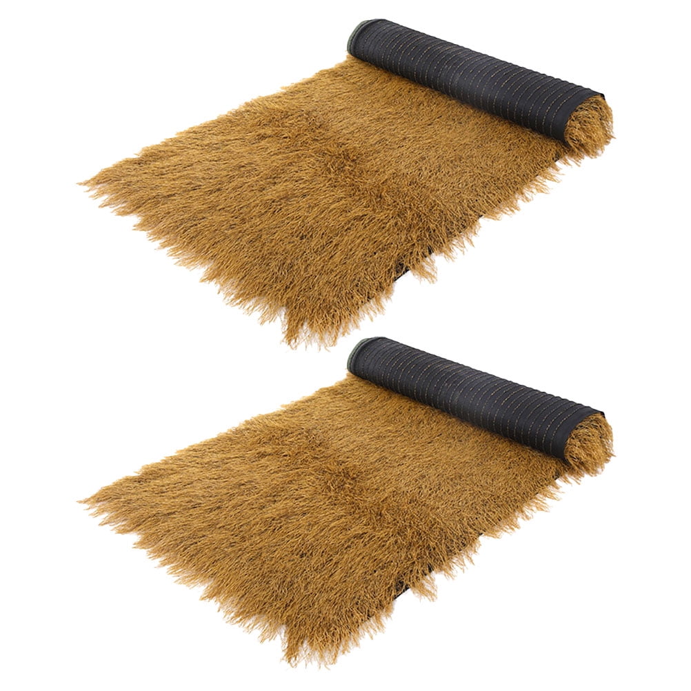 Zcyifa 2pcs Simulated Thatch Roof Artificial Thatch Roof Park Fake ...