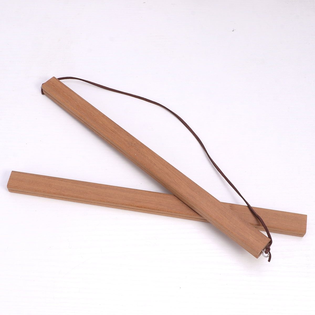 Zcyifa 41CM Teak Wooden DIY Magnetic Hanging Shaft Poster Hanger Frame ...