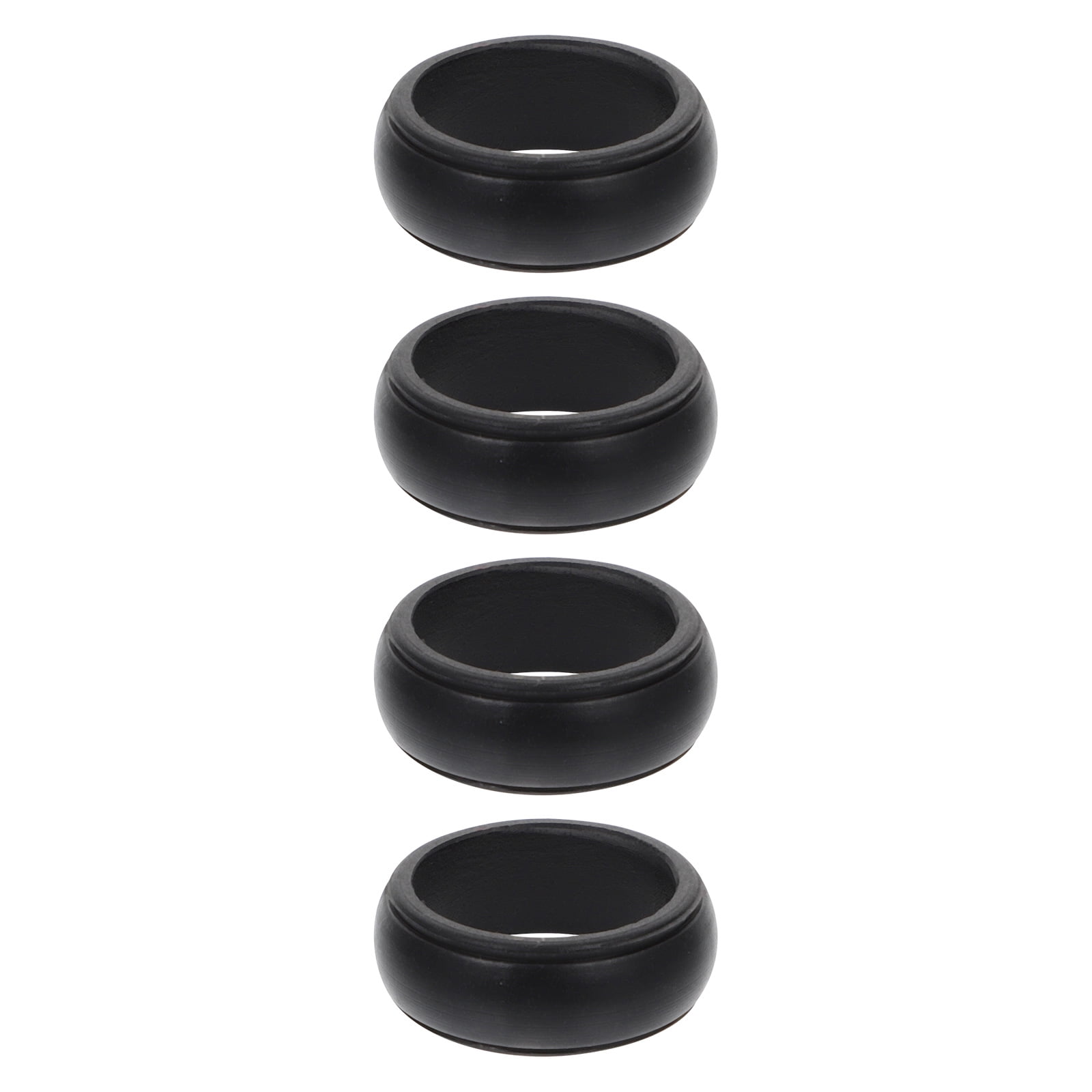 Zcyifa 4Pcs Silicone Finger Rings for Men' Workout (Black) - Walmart.com