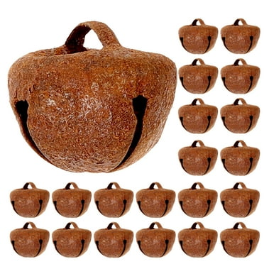 1 Set 30 Pcs Rusty Metal Bells Small Christmas Rusty Jingle Bells ...