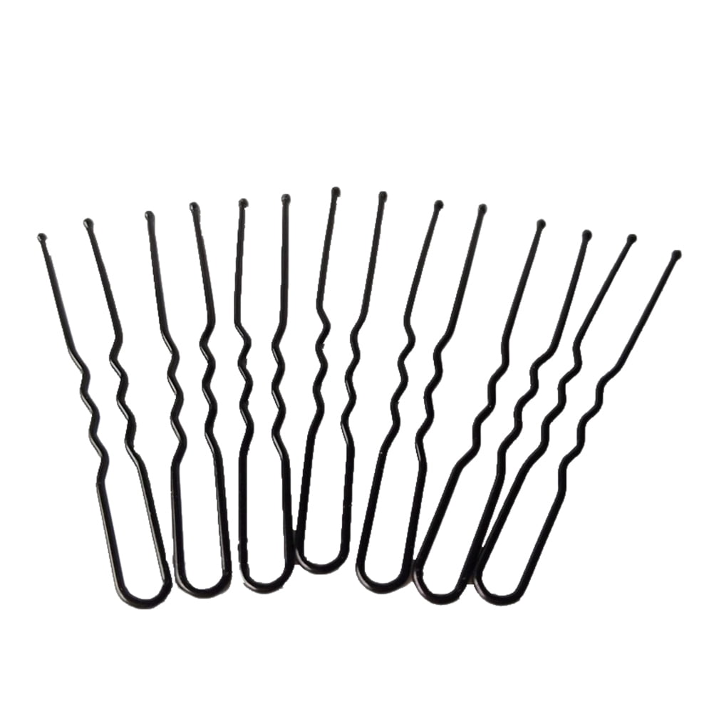 Zcyifa 50pcs Bobby Hair U Shaped Hair Black Metal Hair Clips for Buns ...