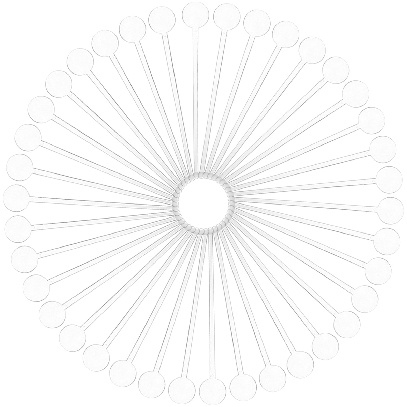 Zcyifa 80pcs Cocktail Swizzle Sticks Plastic Drink Stirrers Transparent ...