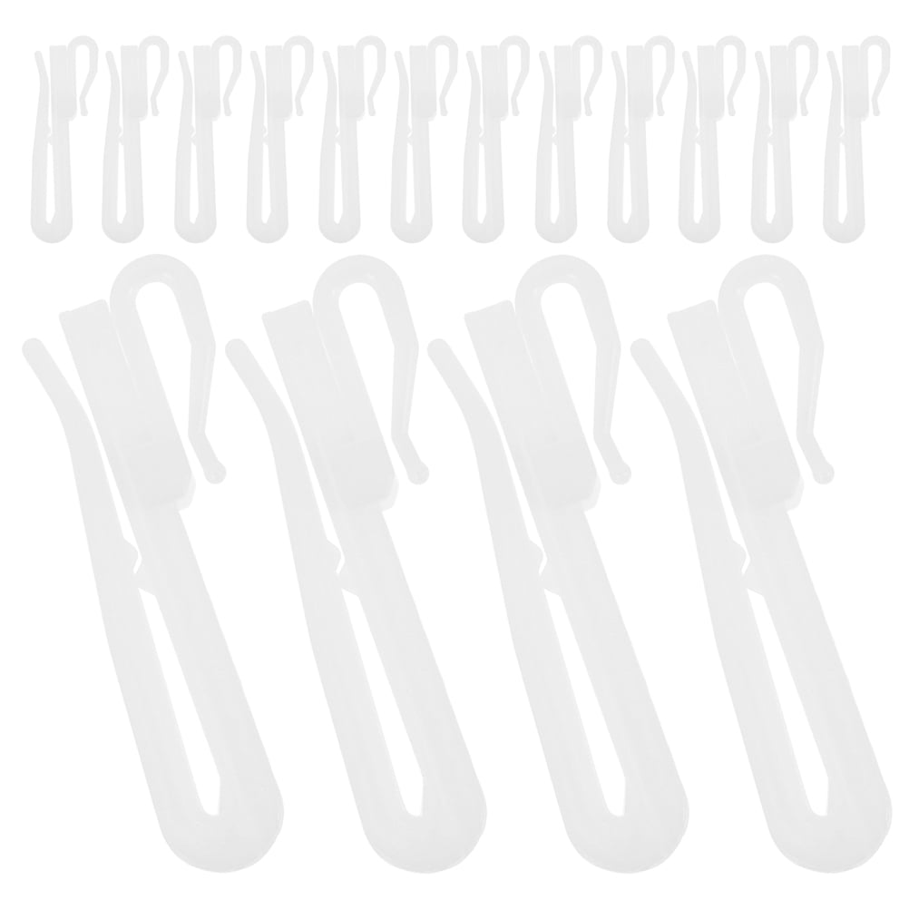 Zcyifa Adjustable Curtain Hook 80pcs Plastic Curtain Hooks Adjustable ...