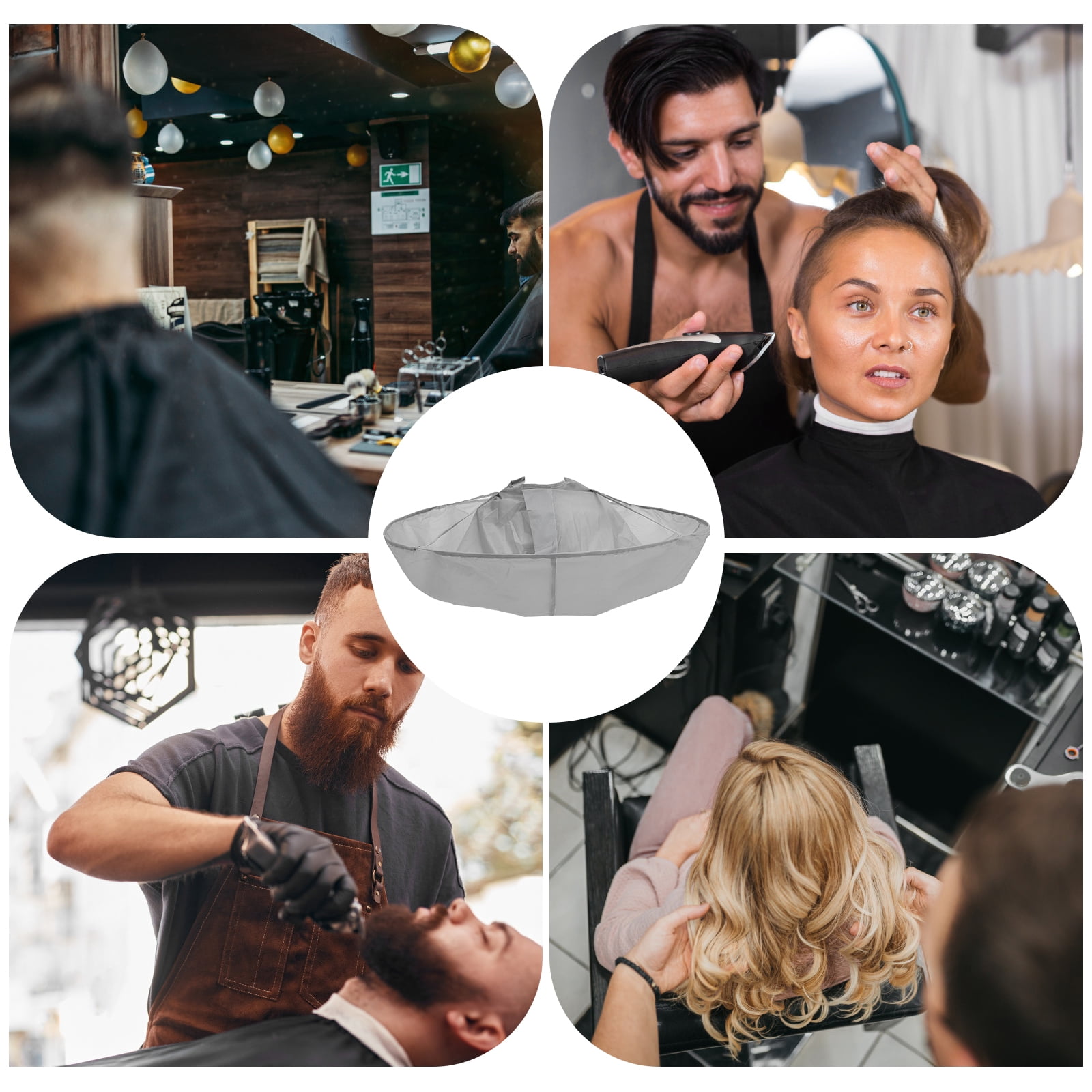 Zcyifa Adult Haircut Gown 1pc Hair Cutting Umbrella Cape Haircut Gown ...