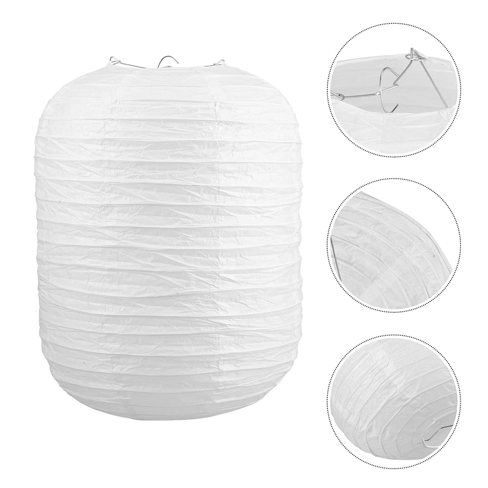 Zcyifa Blank lanterns 2pcs Paper DIY Lantern Lampshade Folding Lantern ...