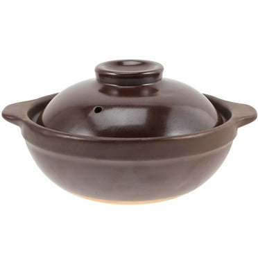 Hakan Efes Clay Pot with Lid, Clay Pot for Cooking, Unglazed Twice ...