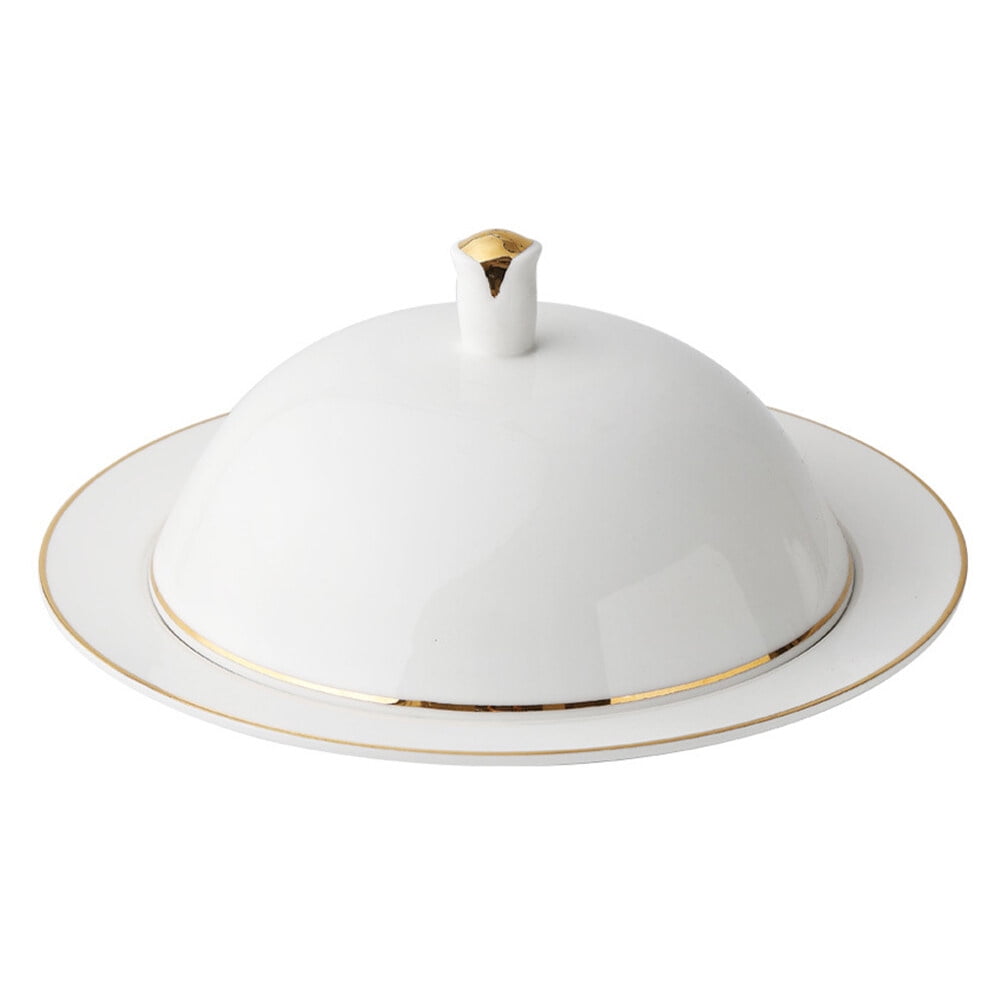 Zcyifa Ceramic Serving Platters Cloche Dome Plate Covers for Fine ...