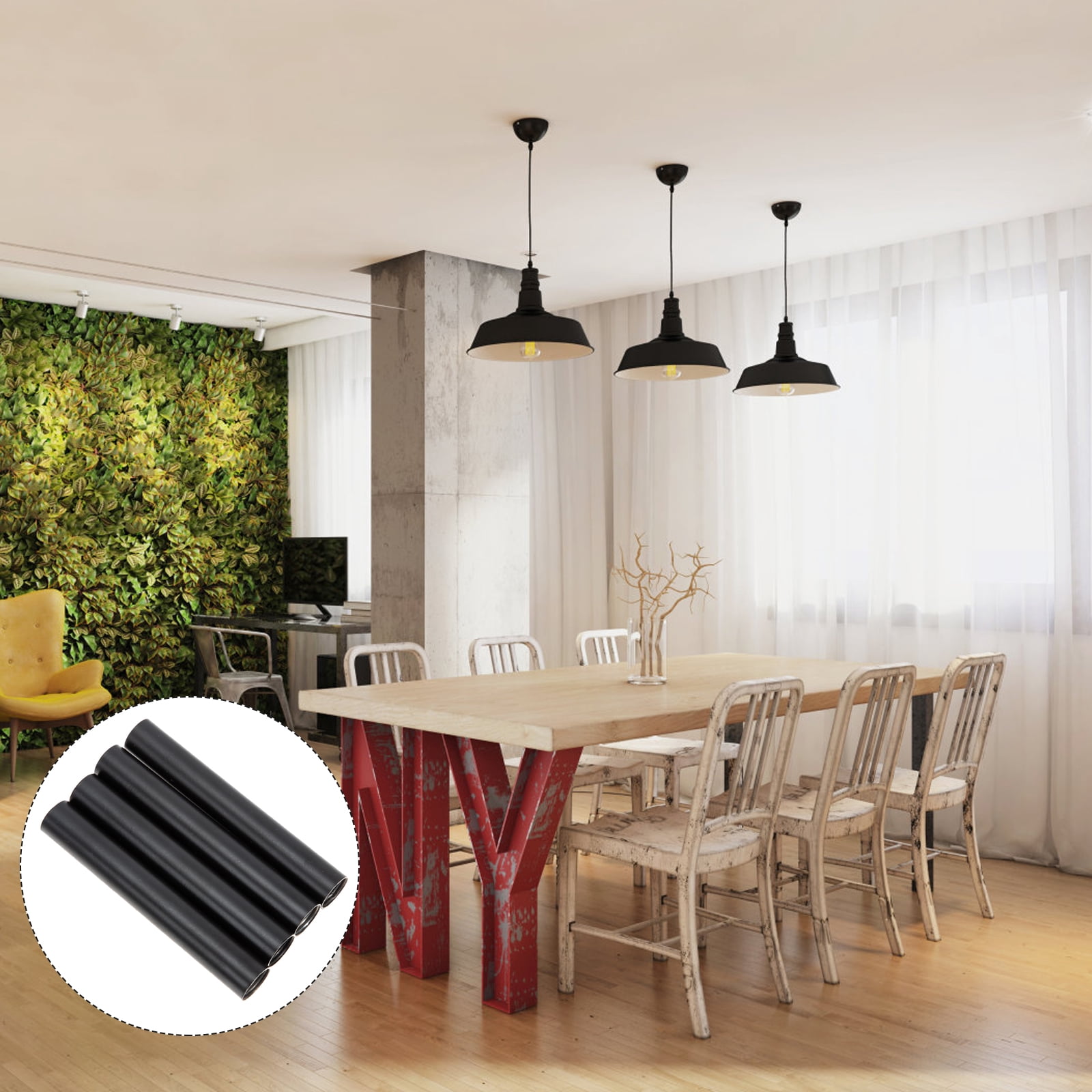 Zcyifa Chandelier Light Pole 4pcs Chandelier Light Extension Pole ...