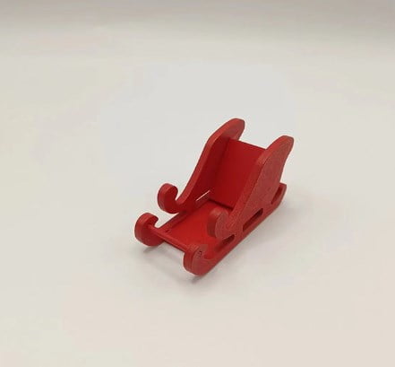 Zcyifa Christmas Sled Ornaments Mini Wood Christmas Sleigh Model ...