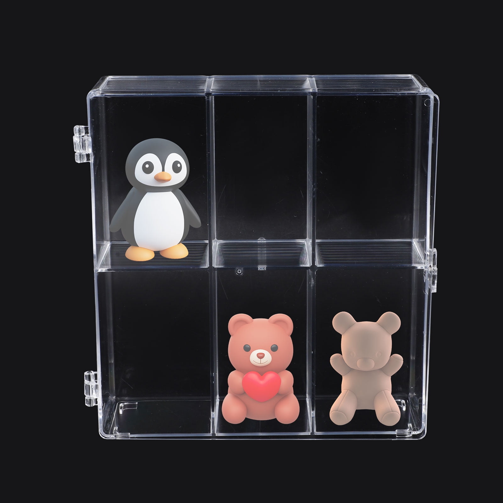 KAKOWELY Dustproof Display Box Transparent For Toys 1Set 8.25X7.86X2 ...