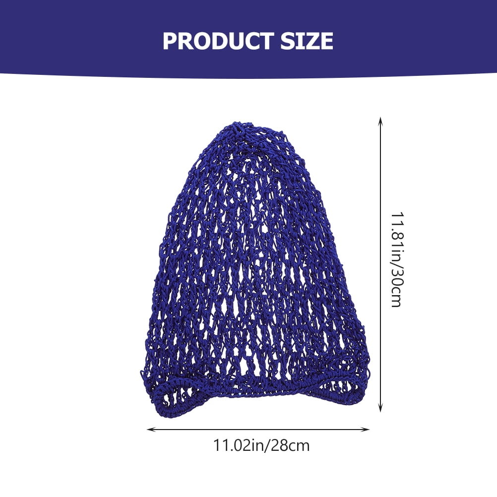Zcyifa Crochet Hair Net 2Pcs Long Crocheted Hair Nets Girl Hair Care ...