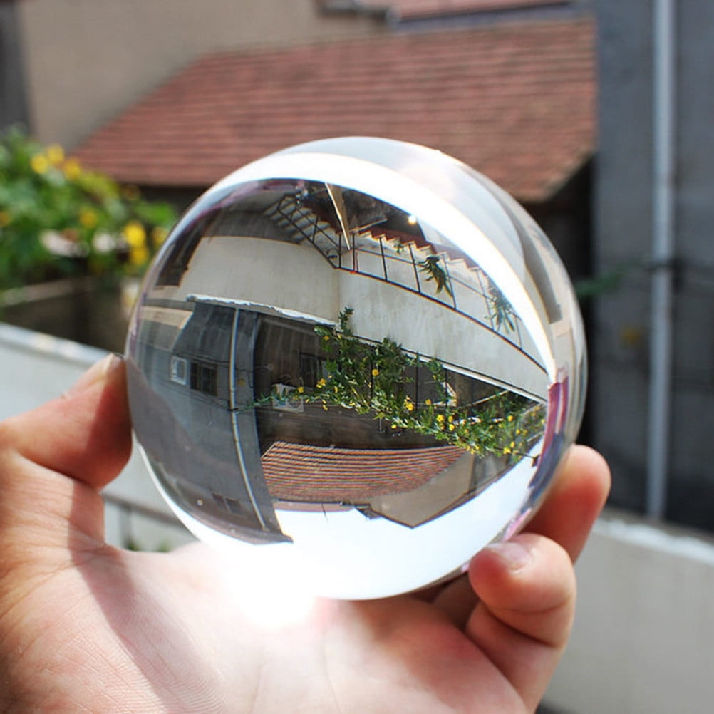 Zcyifa Crystal Ball 4cm Crystal Ball Photography Prop Meditation Ball ...
