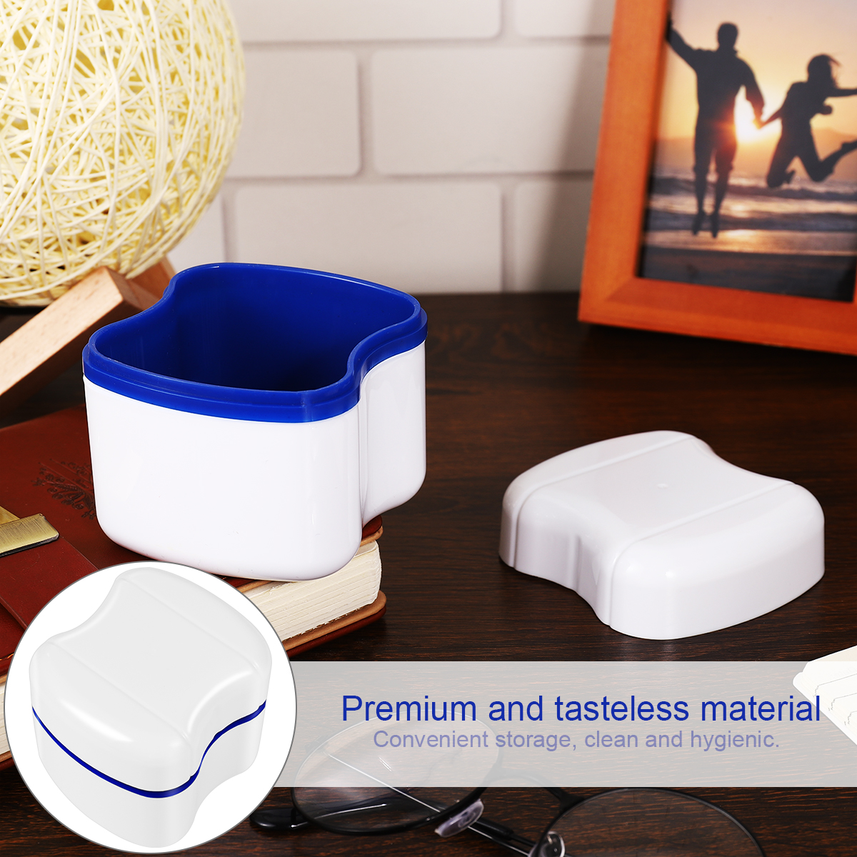 Zcyifa Denture Storage Denture Box Case Denture Bath Box Case Dental ...