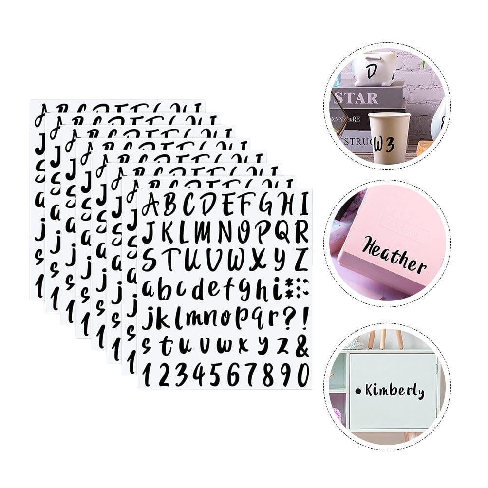 FRCOLOR Black Self-adhesive PVC Stickers for Decoration Use Waterproof ...