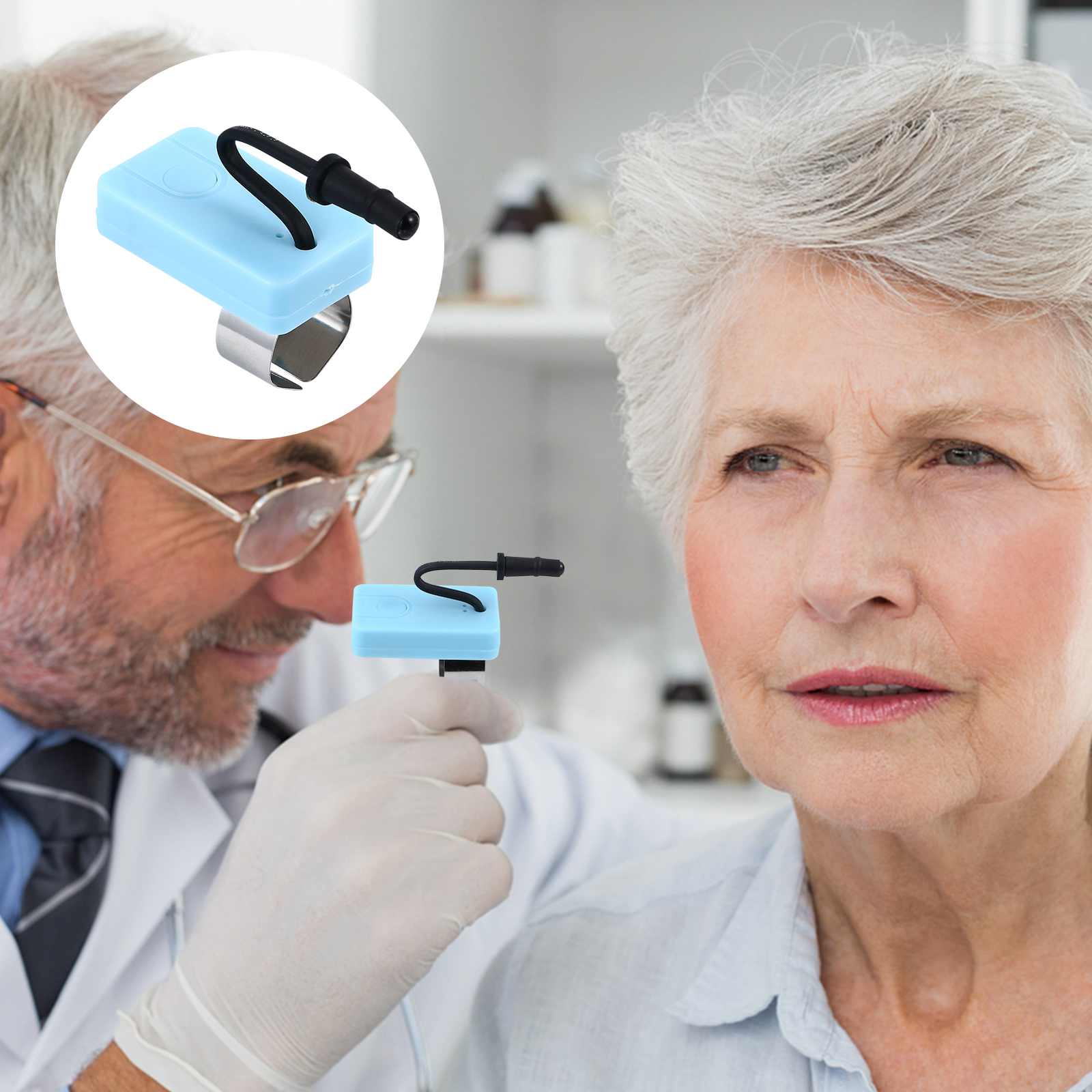 Zcyifa Ear Picking Light 1pc Three-level Rechargeable Thumb Lamp Ear ...