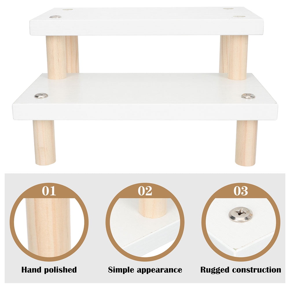 Zcyifa Figurine Stand Stair Shape Display Shelf Wooden Blind Box ...