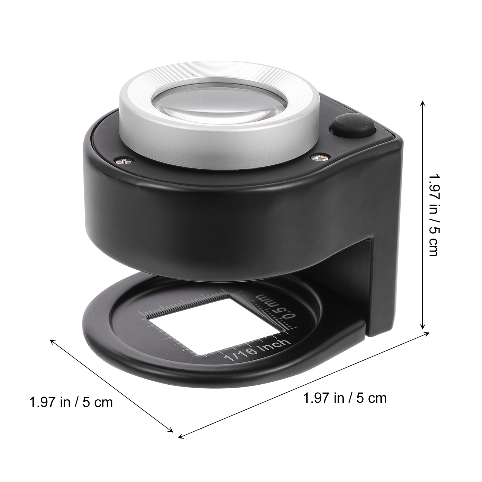 KAKOWELY Work Magnifying Glass Black 1Pcs 1.97x1.97x1.97in - Walmart.com