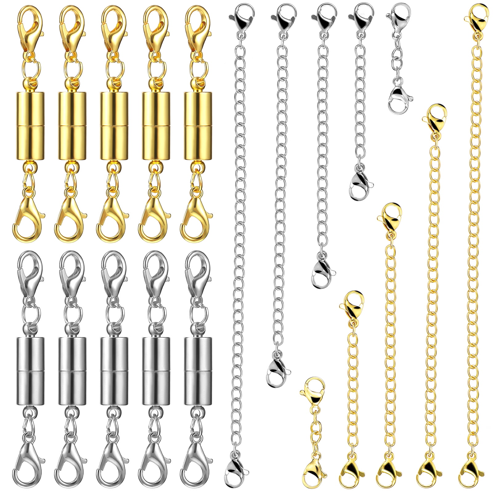 Zcyifa Magnetic Necklace Connectors in Various Sizes for DIY Crafts ...