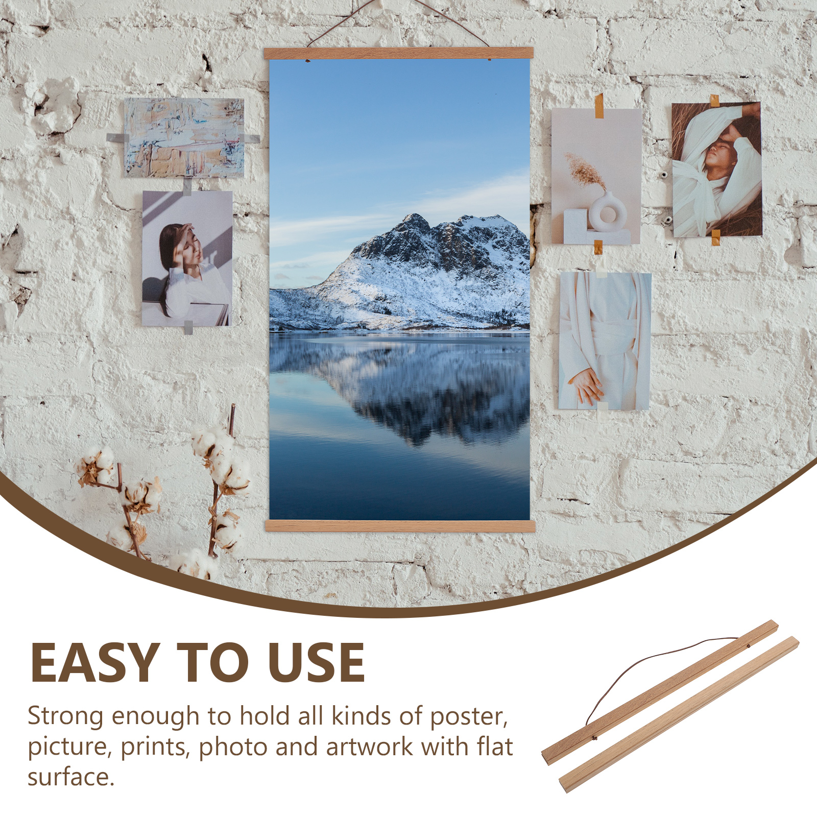 Zcyifa Painting Scroll Hanger 1set Scroll Calendar Hanging Picture ...