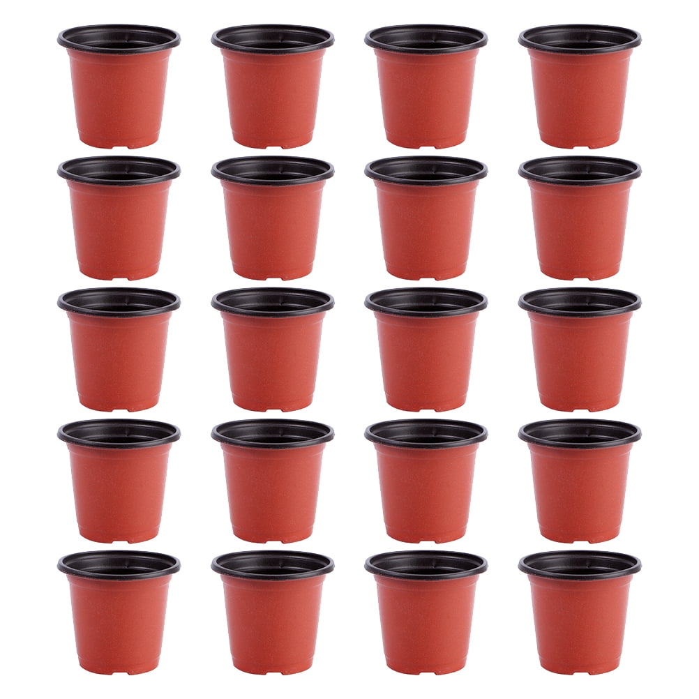 KAKOWELY Flower Germination Pot Plastic Round Shape 20Pack - Walmart.com