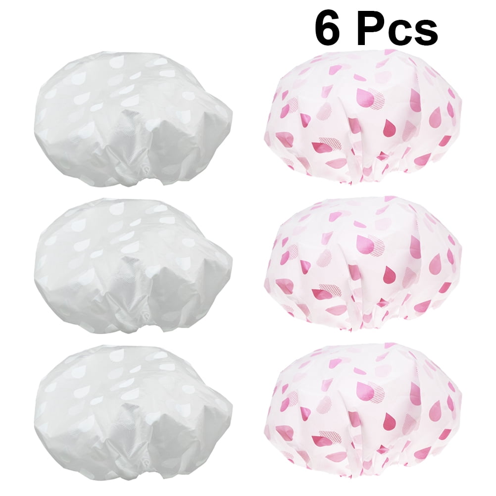 Zcyifa Shower Hat 6pcs Waterproof Bath Hat Kitchen Oliproof Bathroom ...