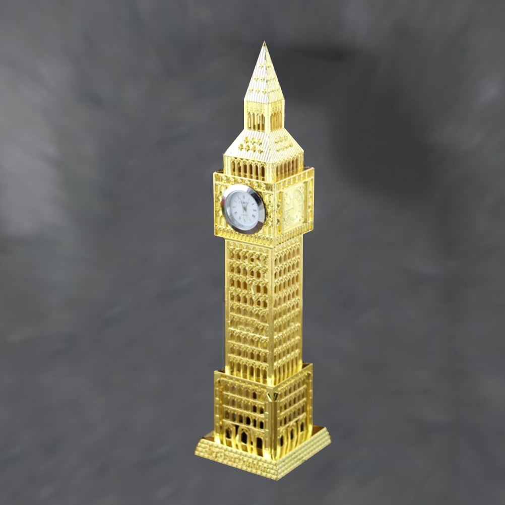 Kakowely Big Golden Miniature Tower Shape 1pcs 2 2x2 2x8 9in