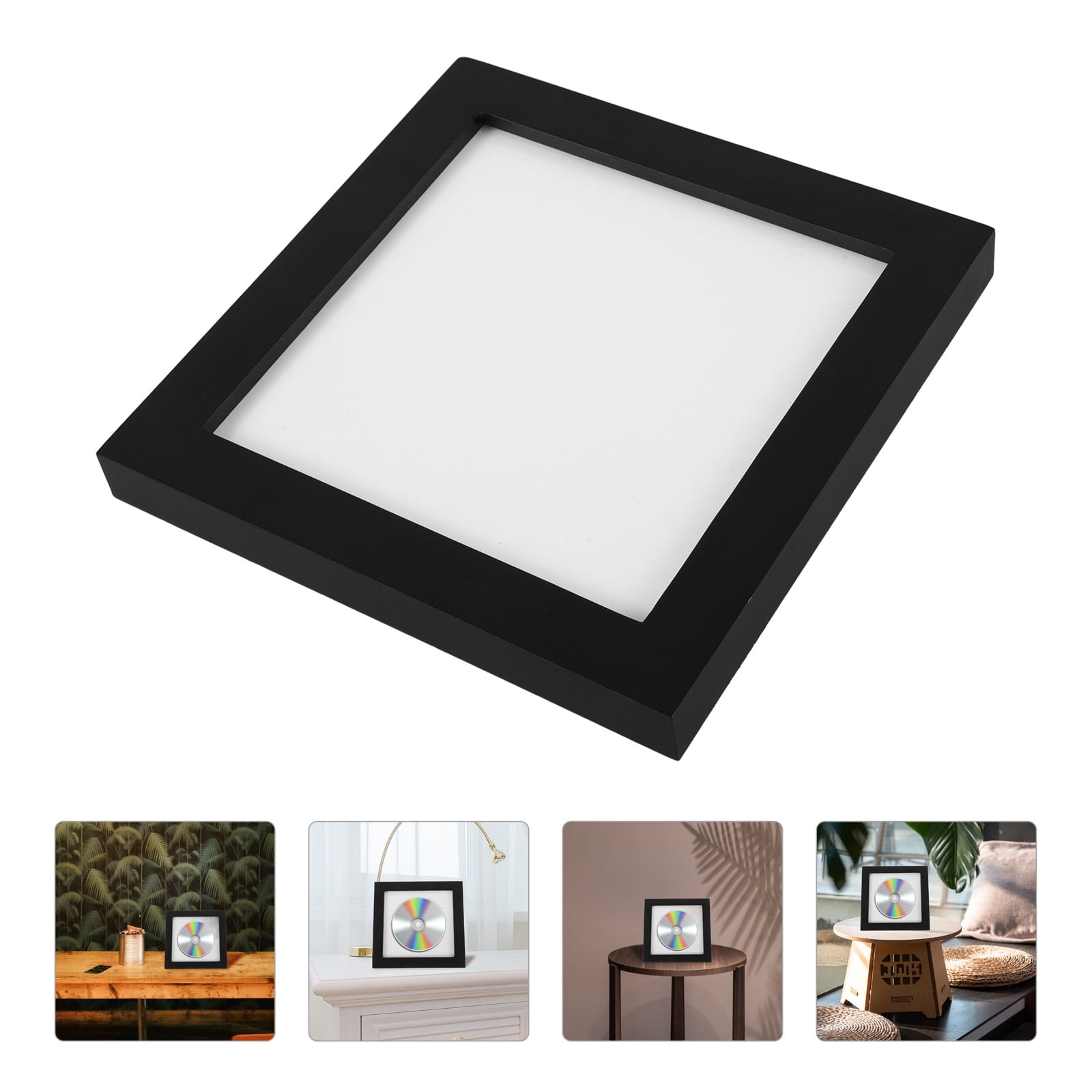 Zcyifa cd disc frame Cd Storage Frame Dvd Frame Cd Wood Frame Cd ...