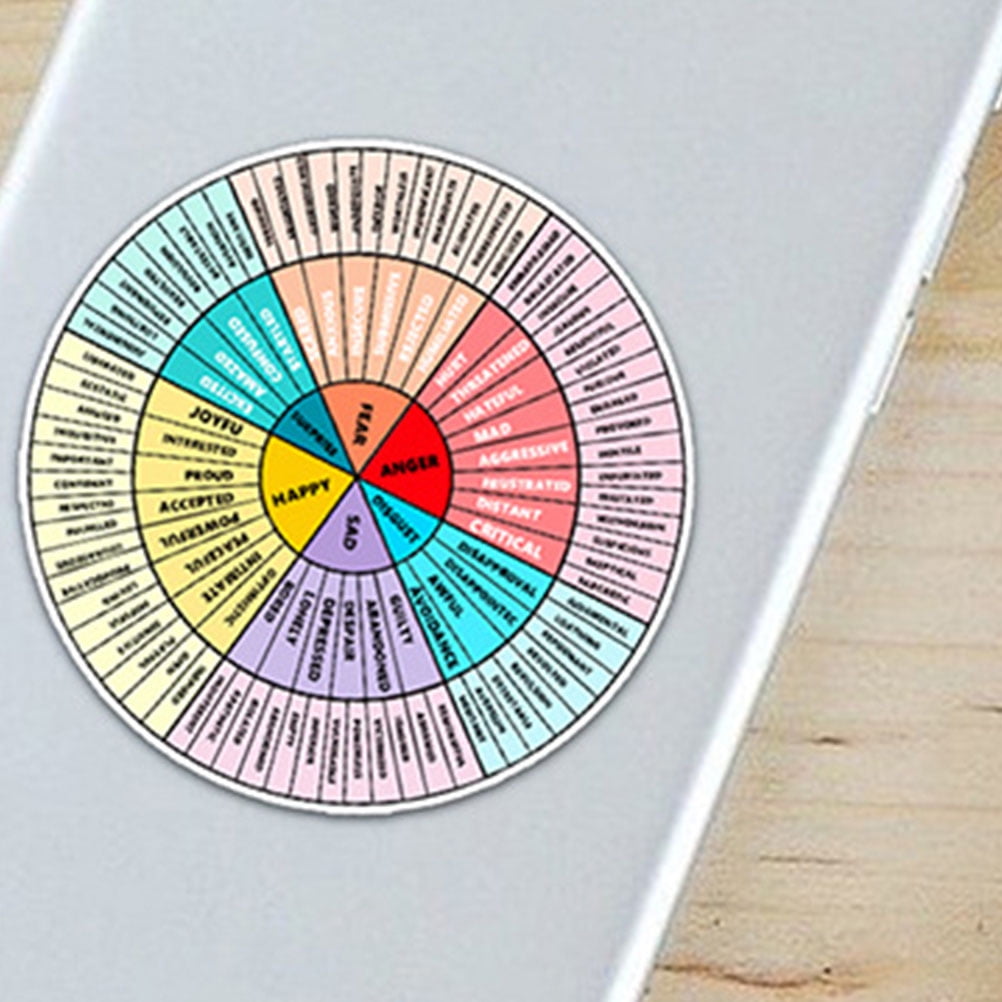 Zcyifa feeling wheel Magnetic Feeling Wheel Sticker Emotion Wheel ...