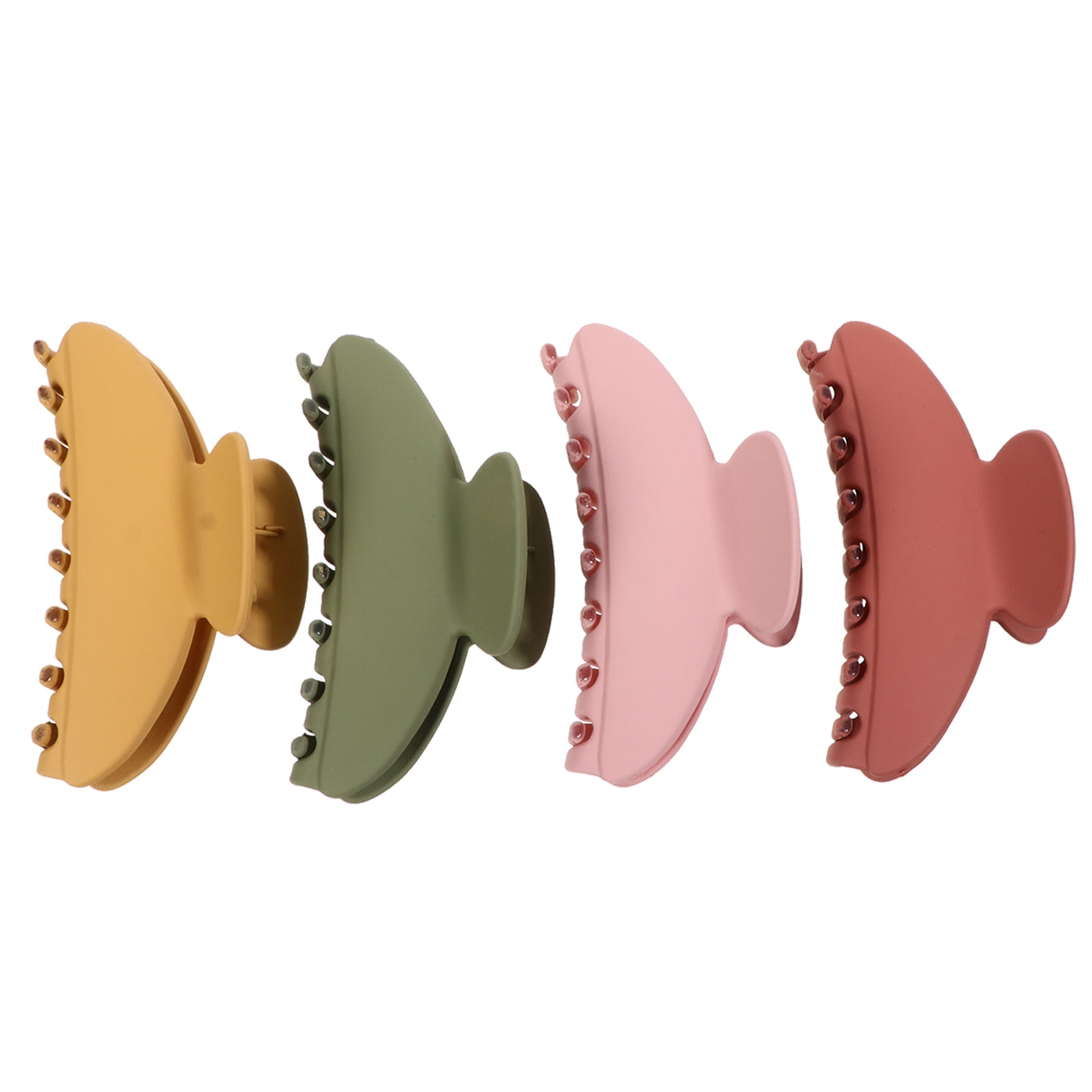 FRCOLOR Acrylic Hair Claw Clips for Women Assorted Color Durable and ...