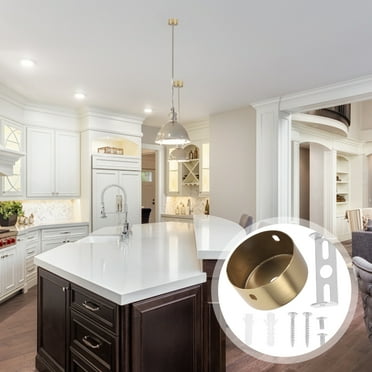 Dytern DIY Desk Lamp Base Replacement Table Base Round Wooden Table ...