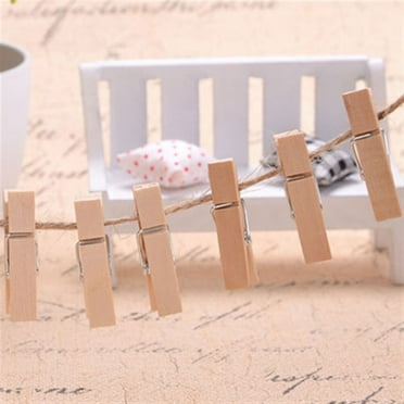 Wooden Photo Clips with Metal Spring for Holding Photos Great for ...