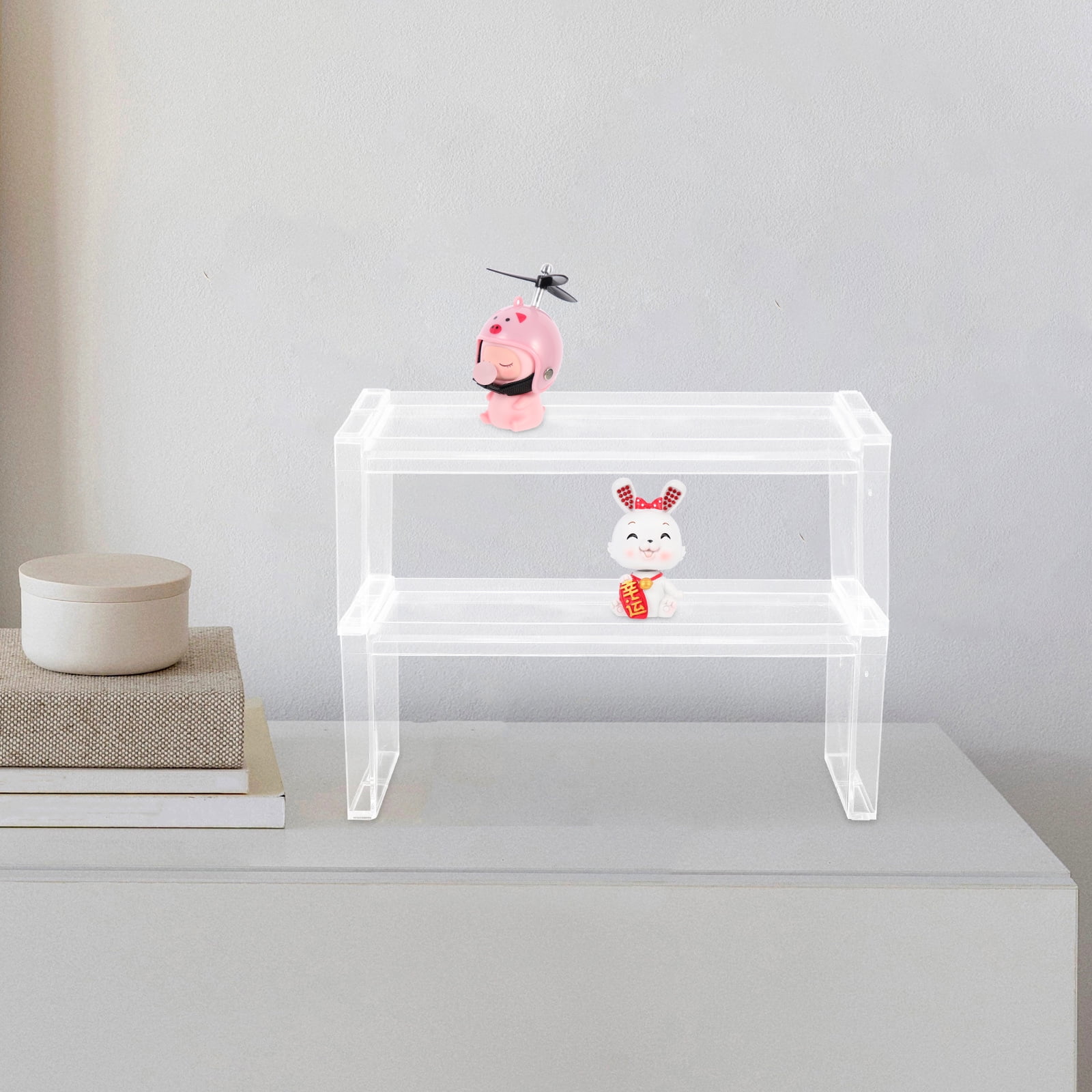 Zcyifa pill bottle organizer 3pcs Rectangular Clear Showcases ...