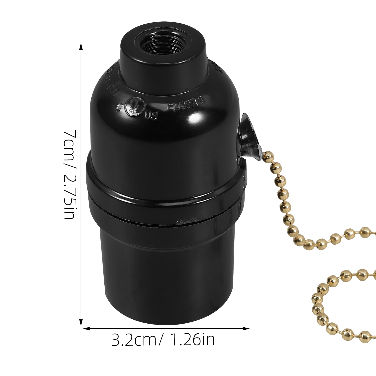 Zcyifa pull chain light fixture Lamp Base with Pull Chain Ceiling Light ...