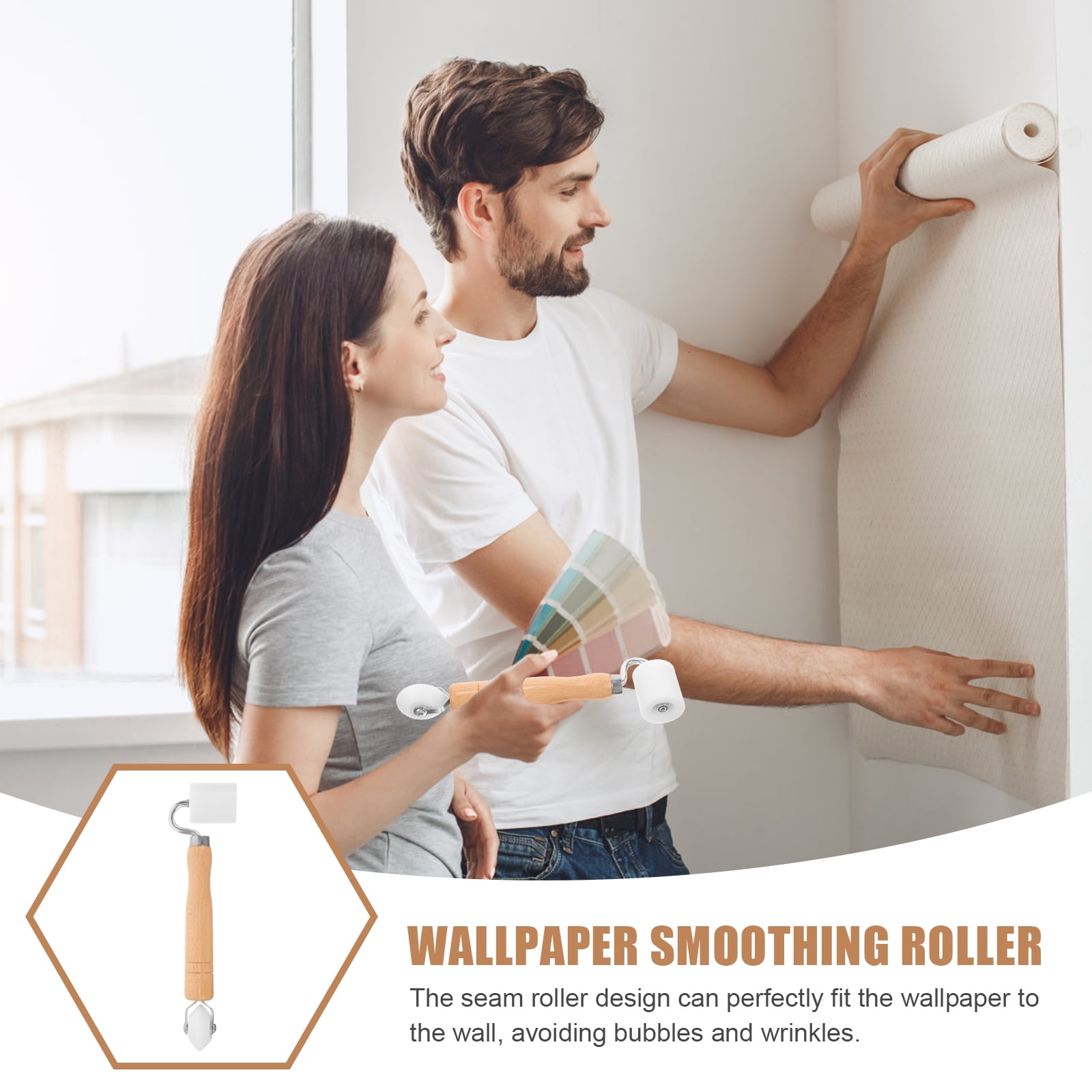 Zcyifa seam roller Wallpaper Smoothing Roller Wallpaper Seam Roller ...