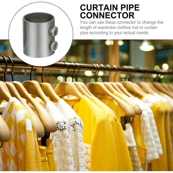 Zcyifa wardrobe rod connector 5Pcs Curtain Holder Wardrobe Pipe Rod ...