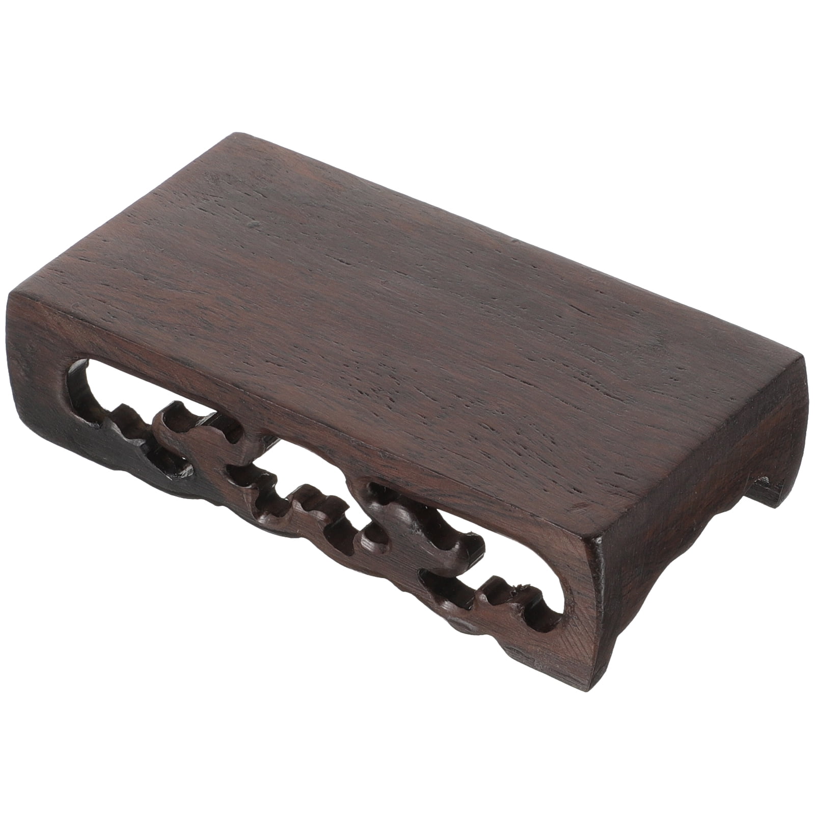 Zcyifa wood base Chinese Wooden Base Rectangular Stand Carved Vase ...