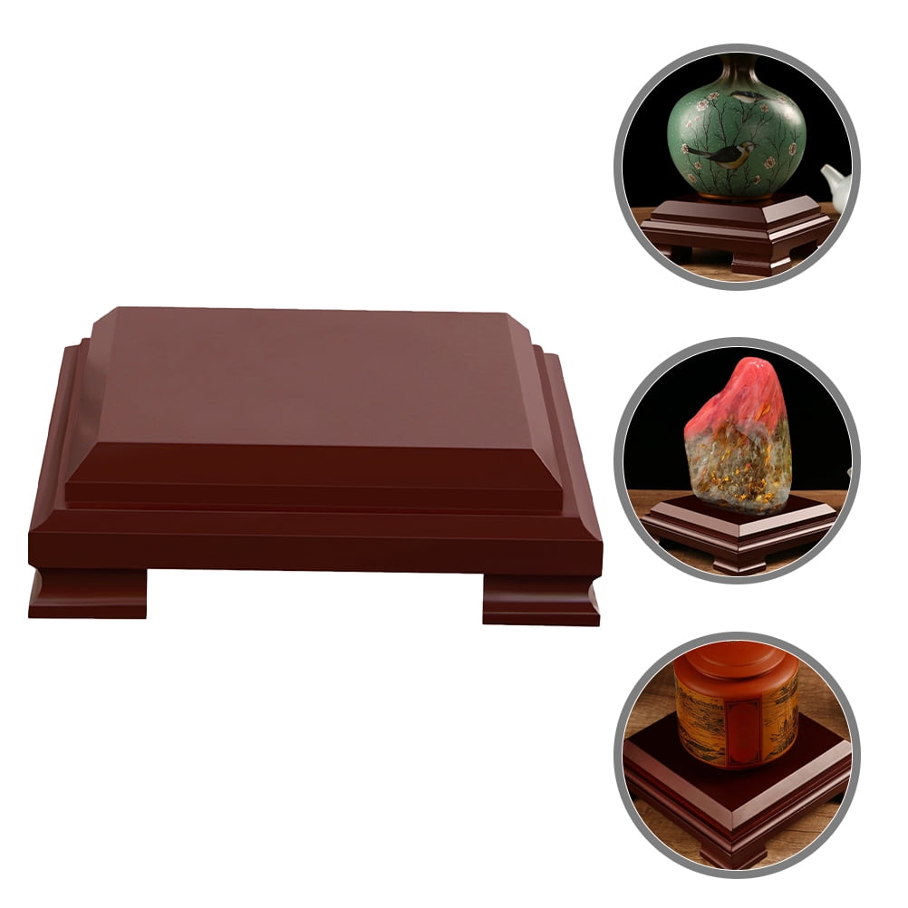 Zcyifa wooden pedestal stand Square Wooden Display Base Small Wood Base ...