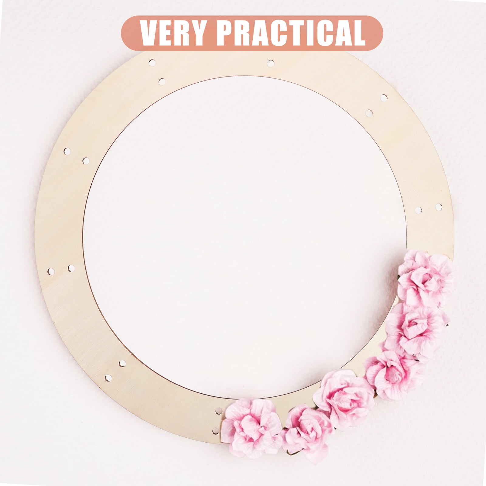 KAKOWELY Wreath Frames for Christmas Light Yellow Wood 6Pcs 11.8X11.8X0 ...