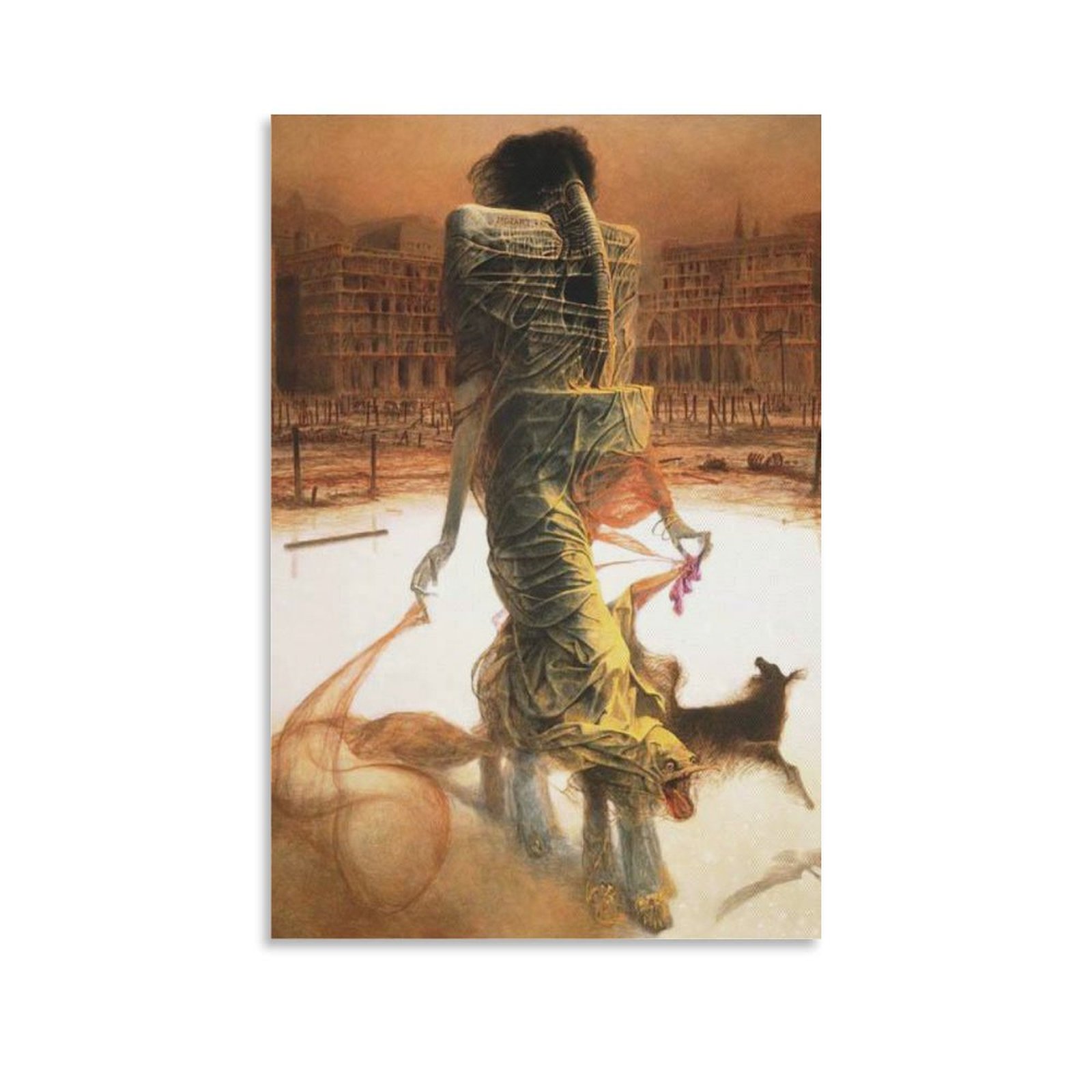 Zdzislaw Beksinski Painting Poster (126) Picture Print Canvas Poster ...