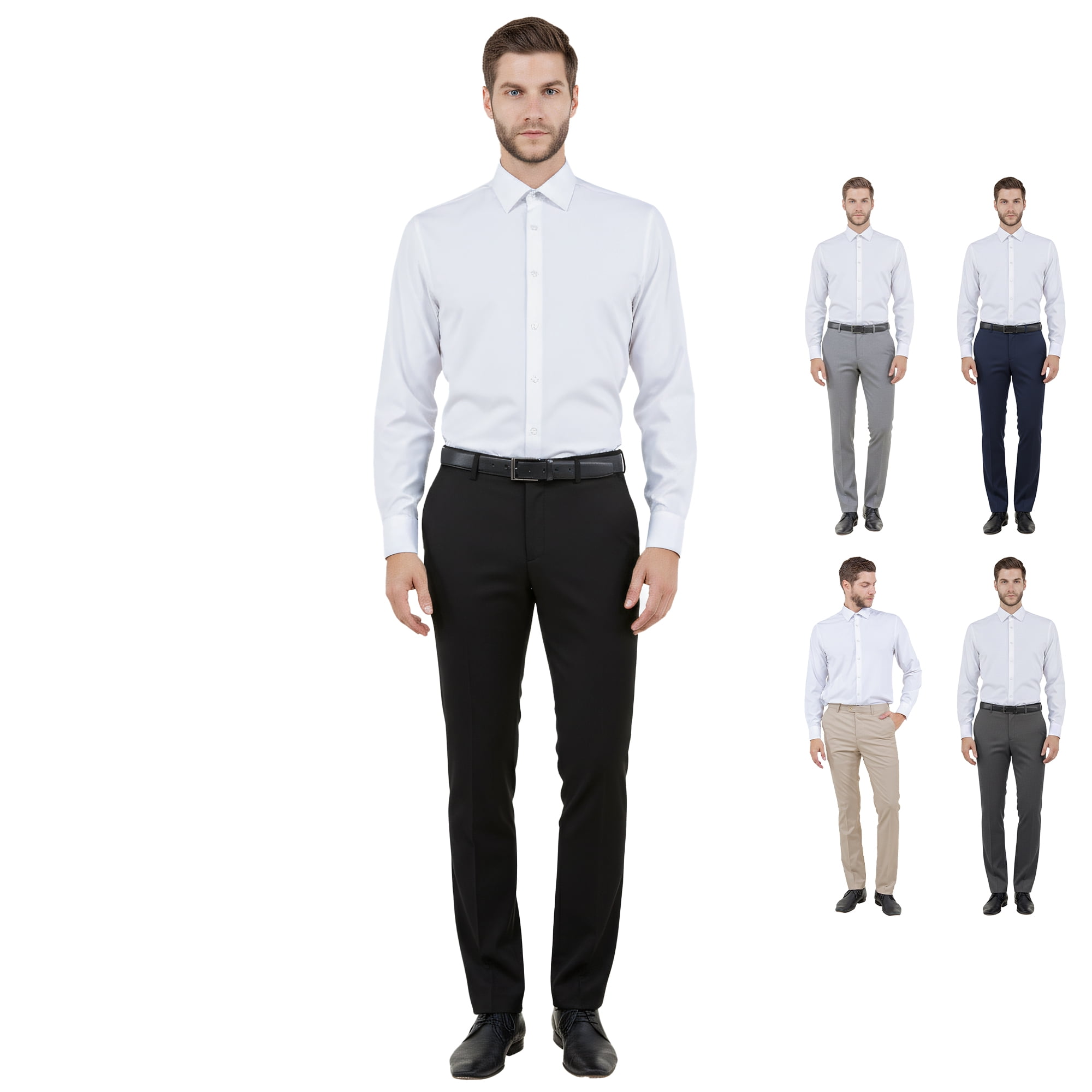 ZeGarie Men’s Tailored Fit Luxury Suit Separates Dress Pants, Designed ...