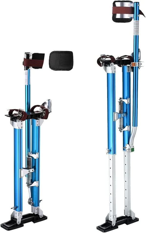 ZeHuoGe Blue Drywall Stilts 24"-40" with Knee Pads Protection ...
