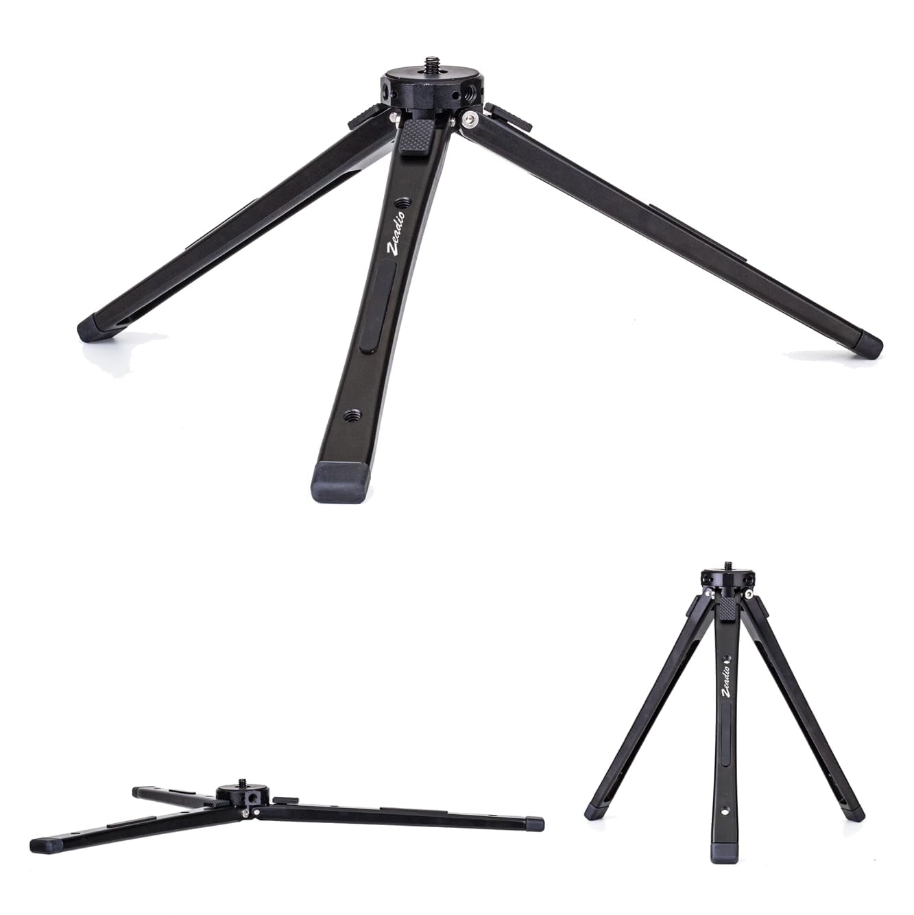 Zeadio Adjustable Metal Camera Tripod, Max Load 40kg/88lb, Desktop ...