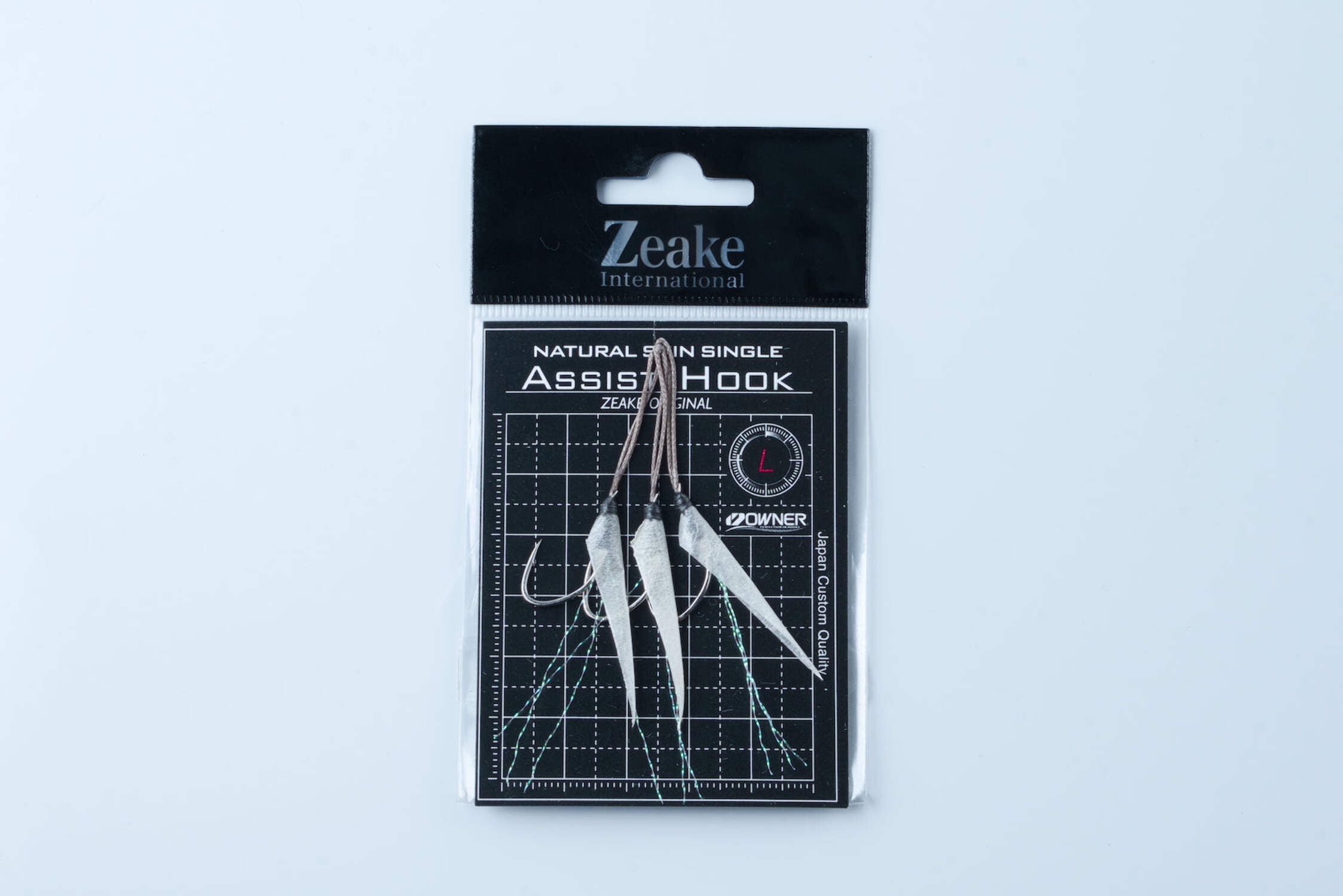 Zeake Original Natural Skin Single Assist Hook for Micro Jigging and ...