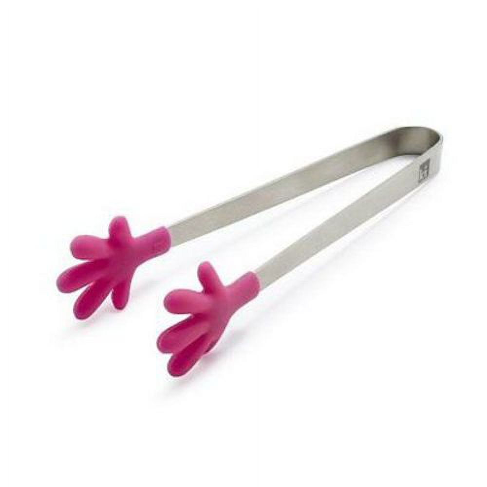 Zeal 5" Stainless Steel & Silicone Mini Handy Tongs - Red - Walmart.com