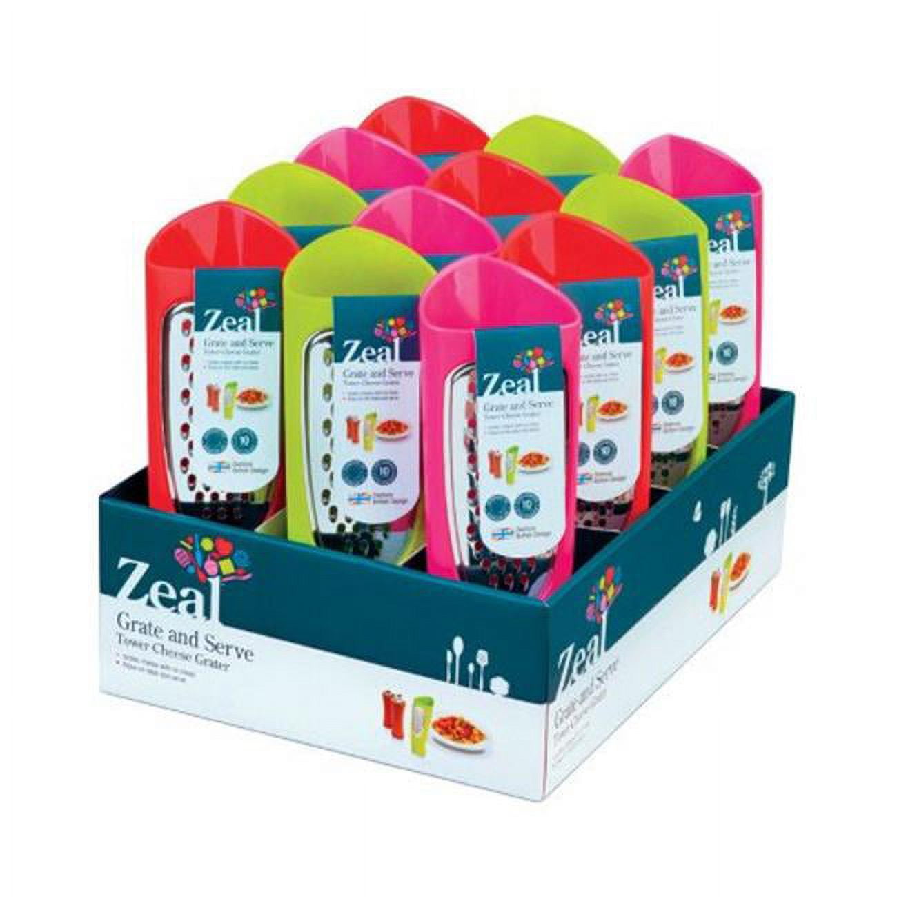 Zeal Assorted Colors Silicone Grate and Serve - Walmart.com