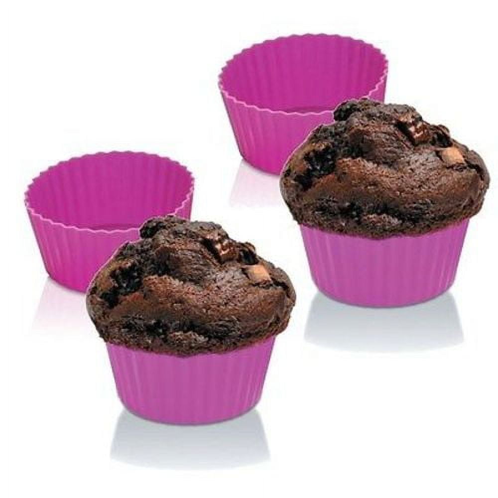 Zeal Bake & Serve Large Silicone 3.5" Muffin / Cupcake Cups / Cases ...