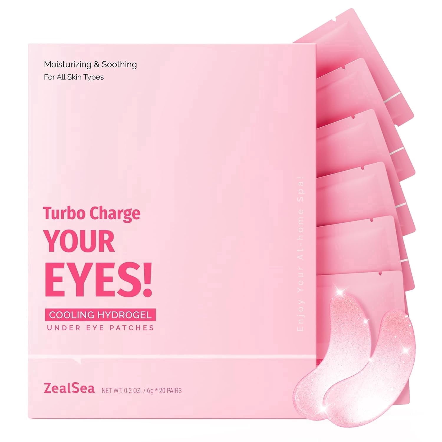 ZealSea Hyaluronic Under Eye Masks – 20 Pairs for Dark Circles ...